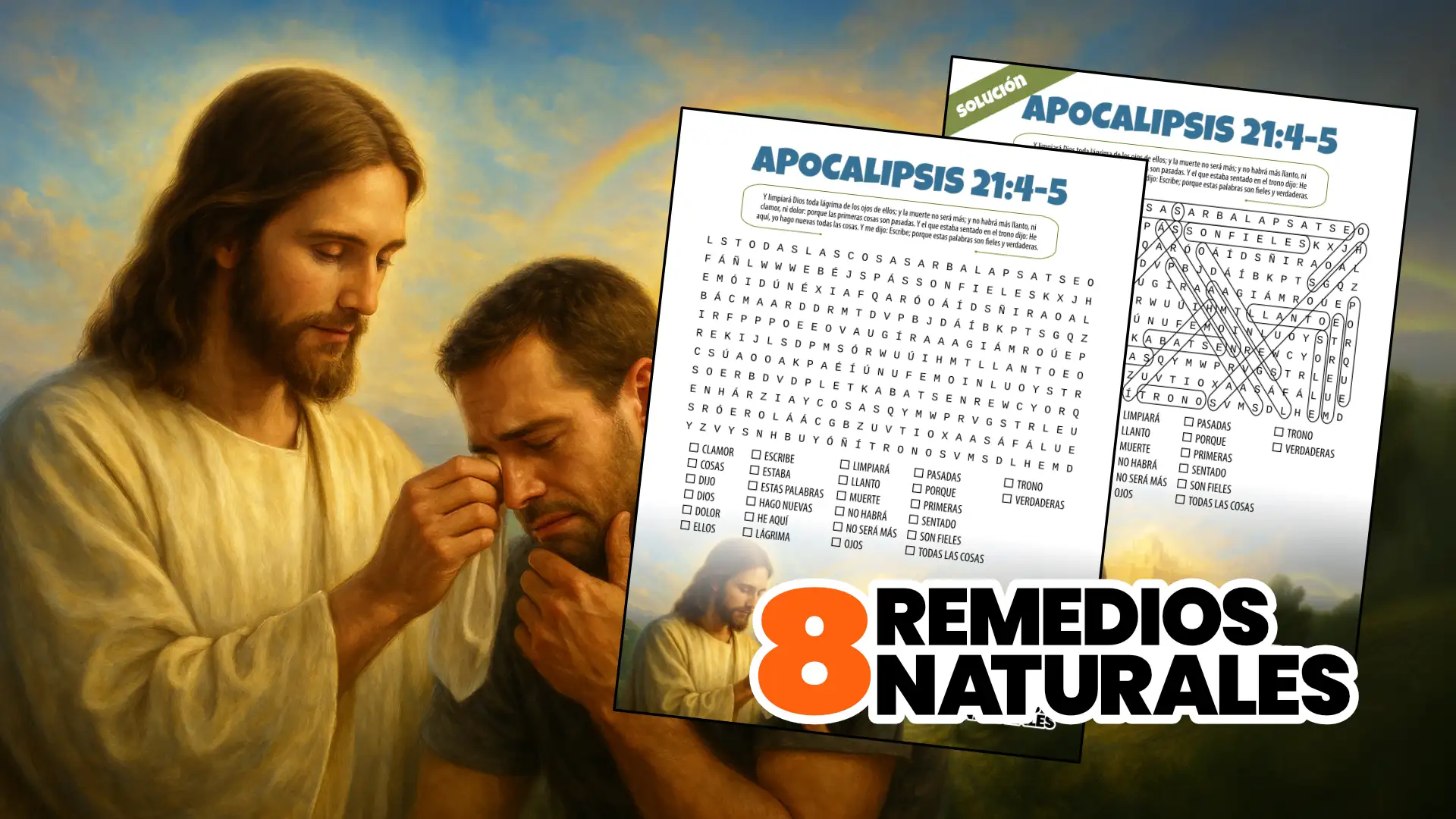 Apocalipsis 21:4-5 sopa de letras - 8 Remedios Naturales